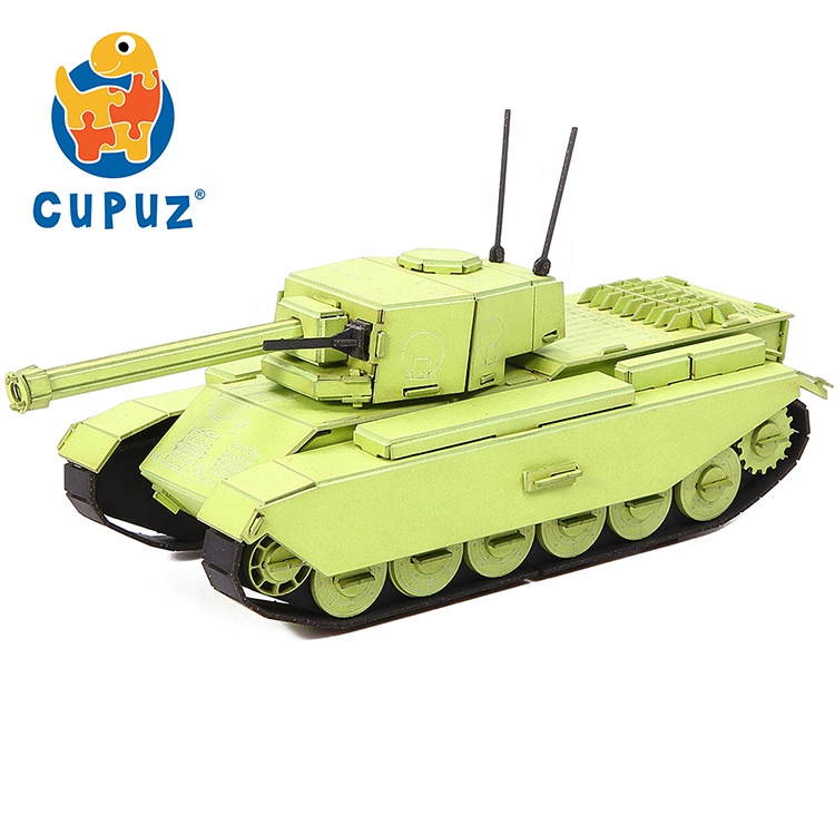 3D Army Tank Models Kit Car Papercraft Toys Mini Army Toy Tank Play set ...