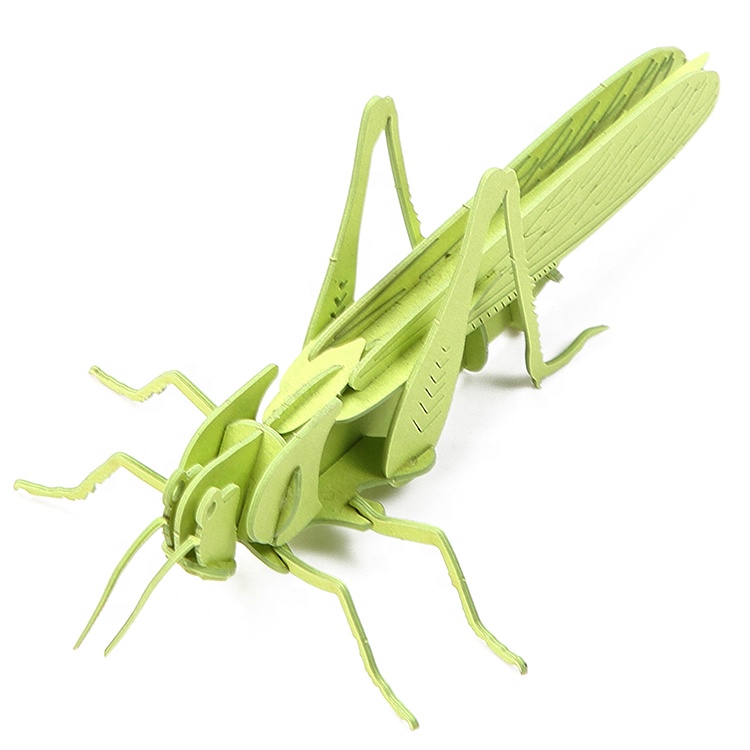 CUPUZ New DIY Grasshopper Insect Paper Puzzle Model Toys PaperCraft ...