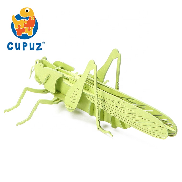 CUPUZ New DIY Grasshopper Insect Paper Puzzle Model Toys PaperCraft ...