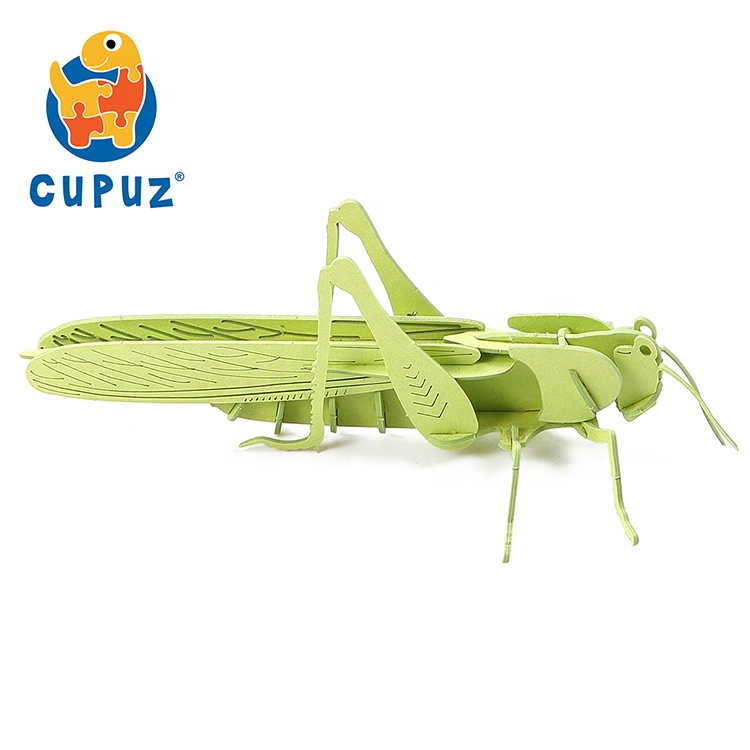 CUPUZ New DIY Grasshopper Insect Paper Puzzle Model Toys PaperCraft ...