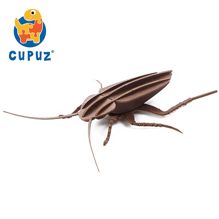 3D DIY cardboard cockroaches insect craft kit insect Jigsaw puzzle ...